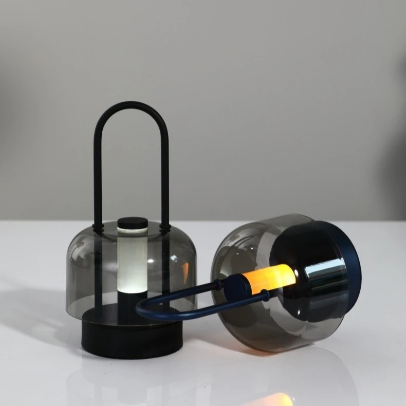 Nordic-Inspired Candlelight LED Touch Desk Lamp – USB Rechargeable Cor ...